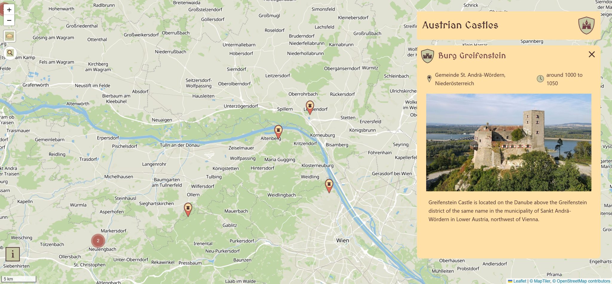 A gallery of the students’ digital cartographic projects – Research Unit Cartography